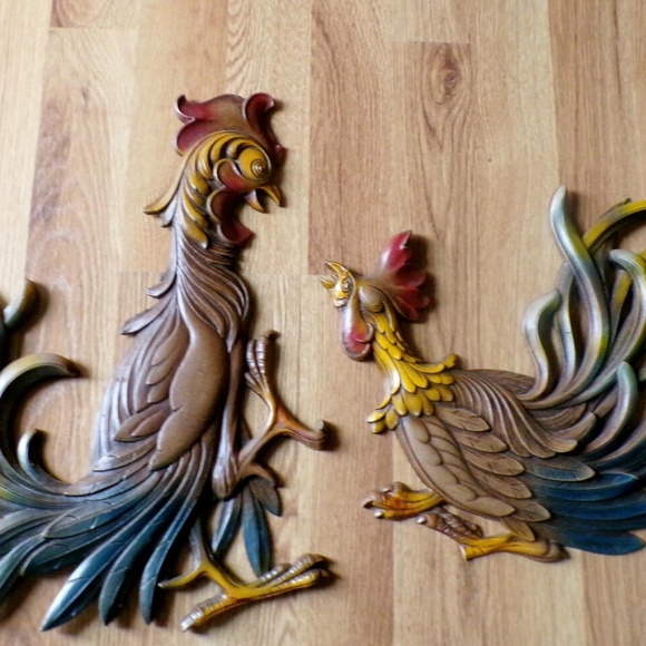 Wall Decor | Vintage Syroco Rooster Wall Decor | Poshmark